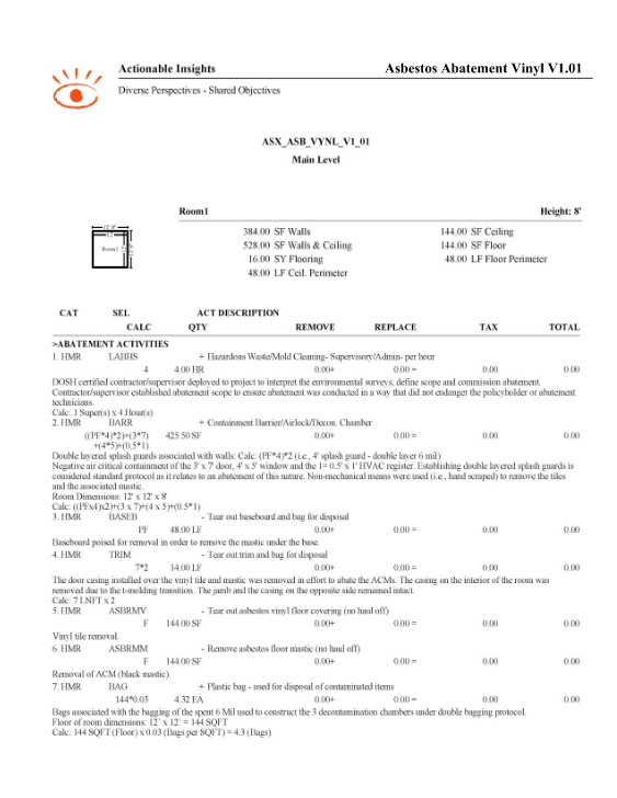 asbestos removal sic code