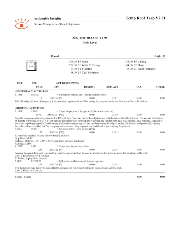 Temporary Roof Tarping