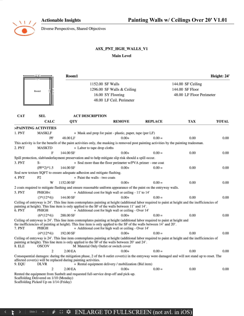 Painting Walls w/ Over 20' Ceilings